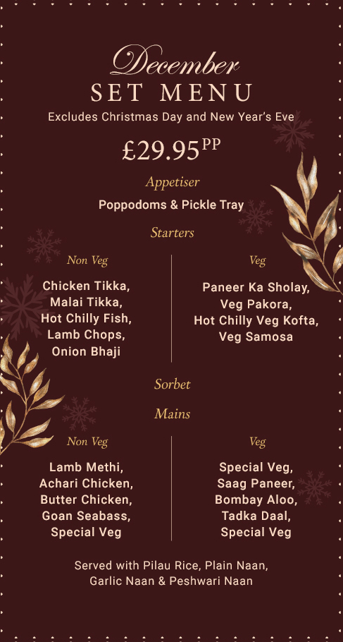 Mewar Haveli Menu | Indian Restaurant & Takeaway Nottingham