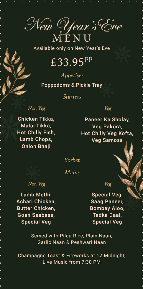 Mewar Haveli Menu | Indian Restaurant & Takeaway Nottingham